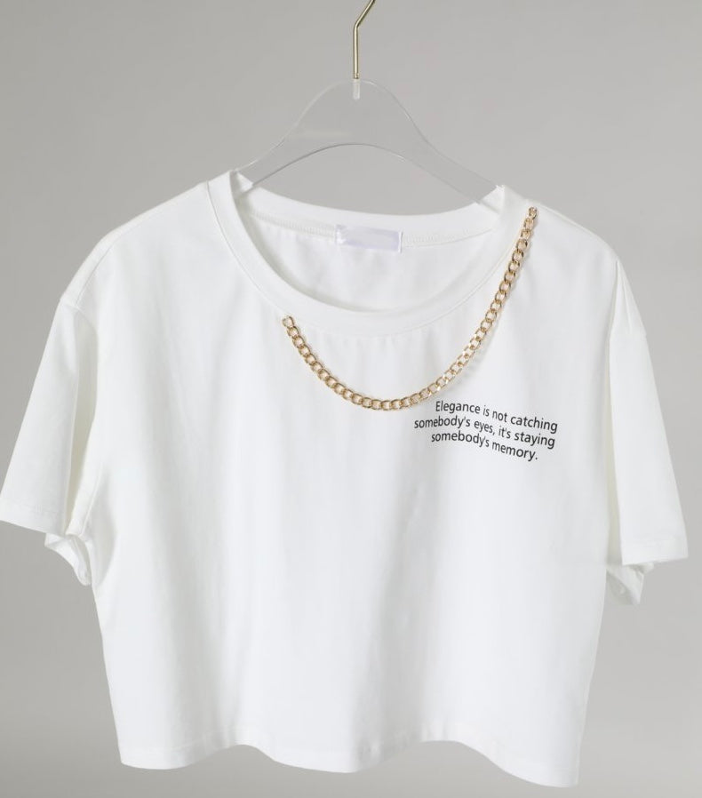 Chained Crop Top – Marleysluxe